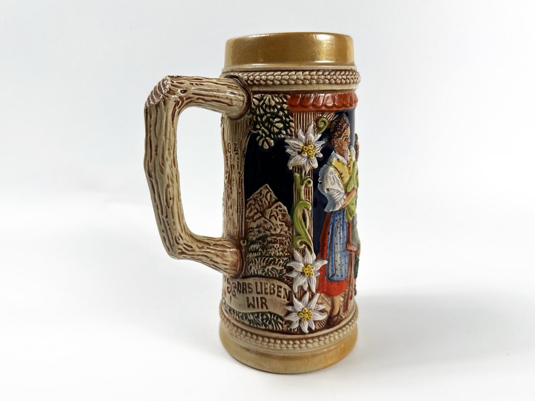 German 0.5L Stoneware Beer Stein - S. P. Gerz ''froh Beim Bier, Das ...