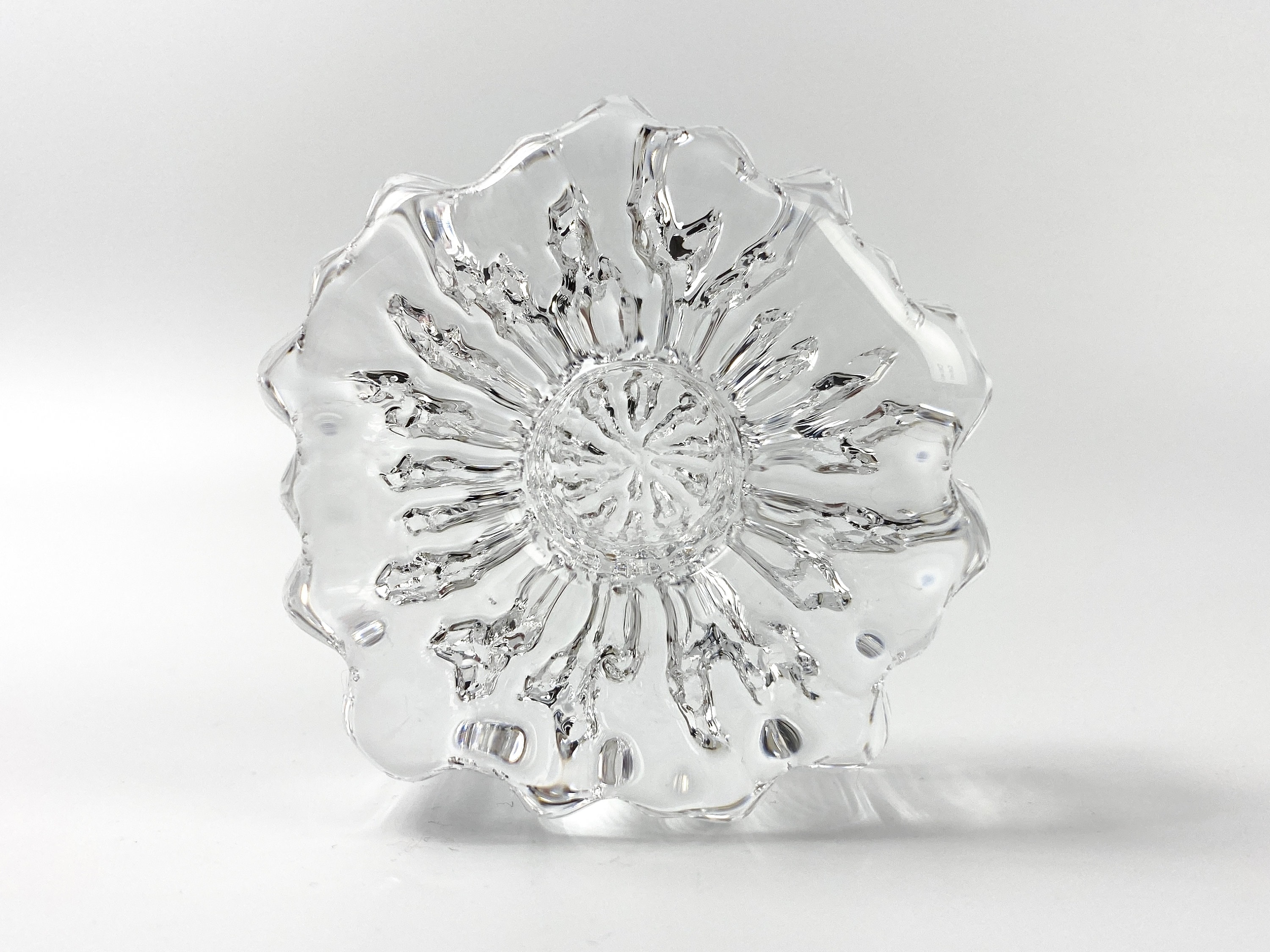Norwegian Crystal Votive Candle Holder - Hadeland Glassworks 'nautilus ...