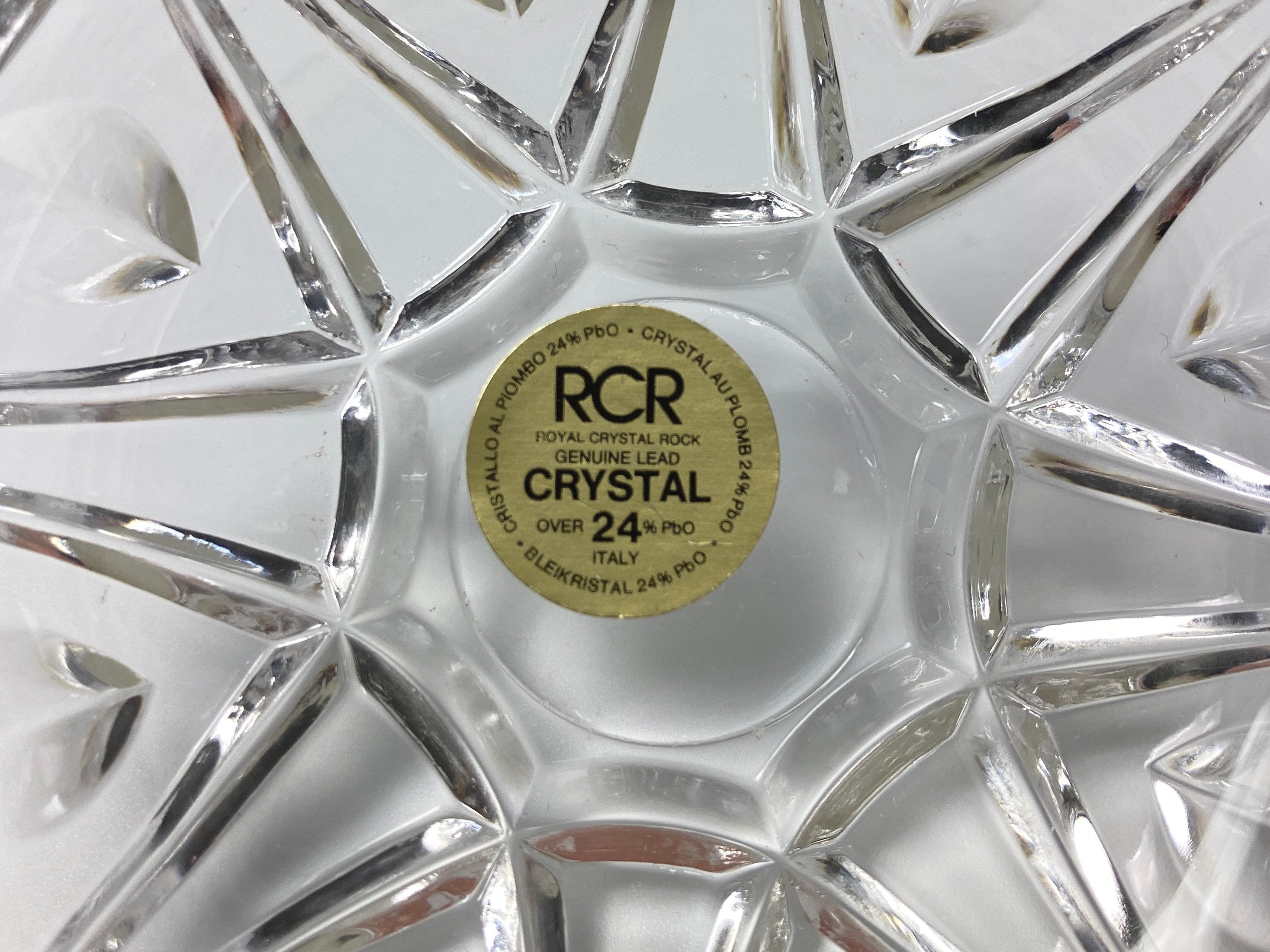 Italian Crystal Jewellery or Trinket Box Royal Crystal Rock | Etsy