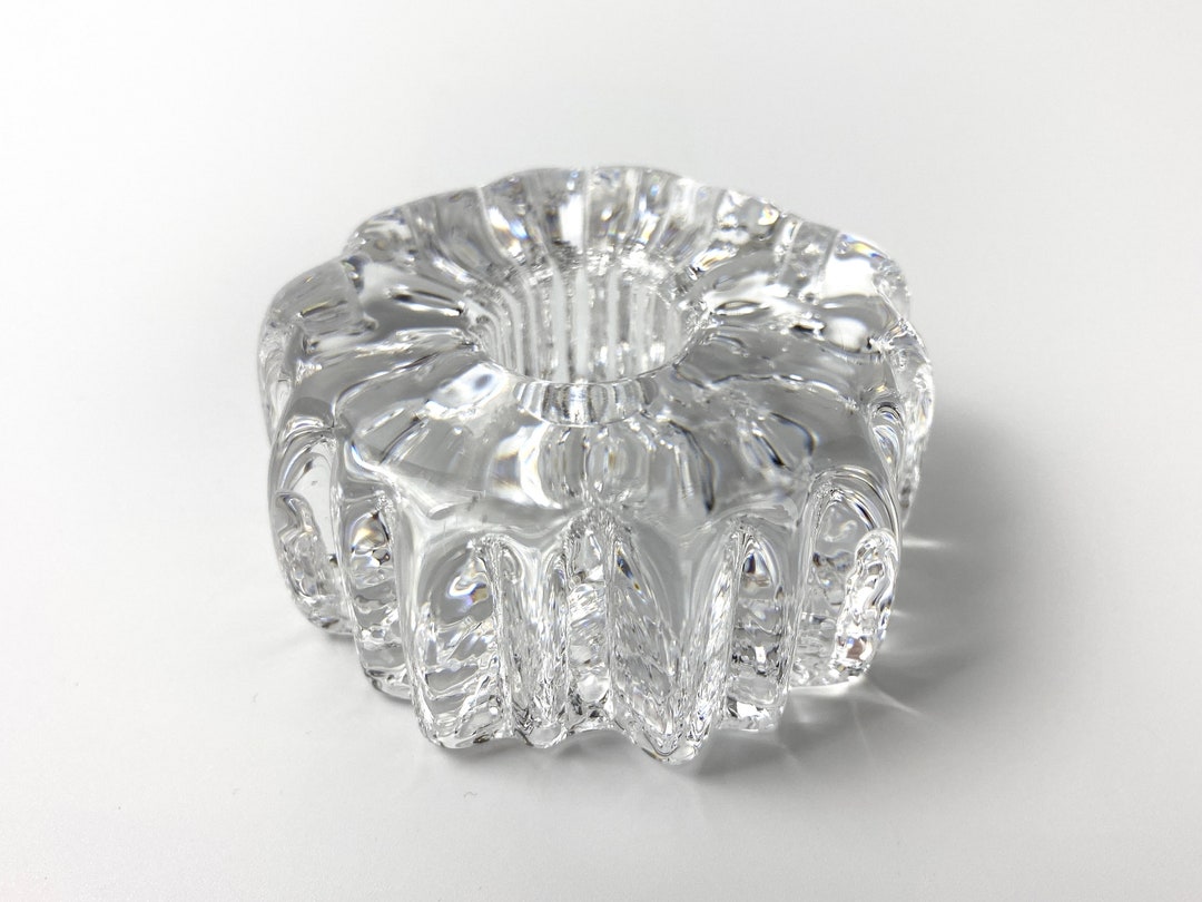 Norwegian Crystal Votive Candle Holder - Hadeland Glassworks 'nautilus ...