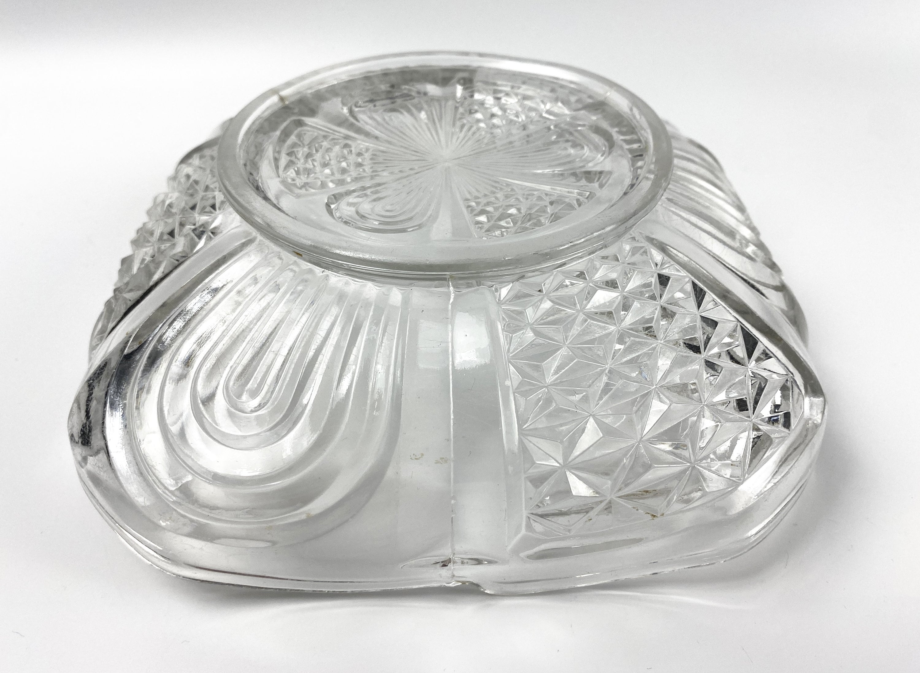 Australian Art Deco Square Glass Bowl Crown Crystal Glass - Etsy