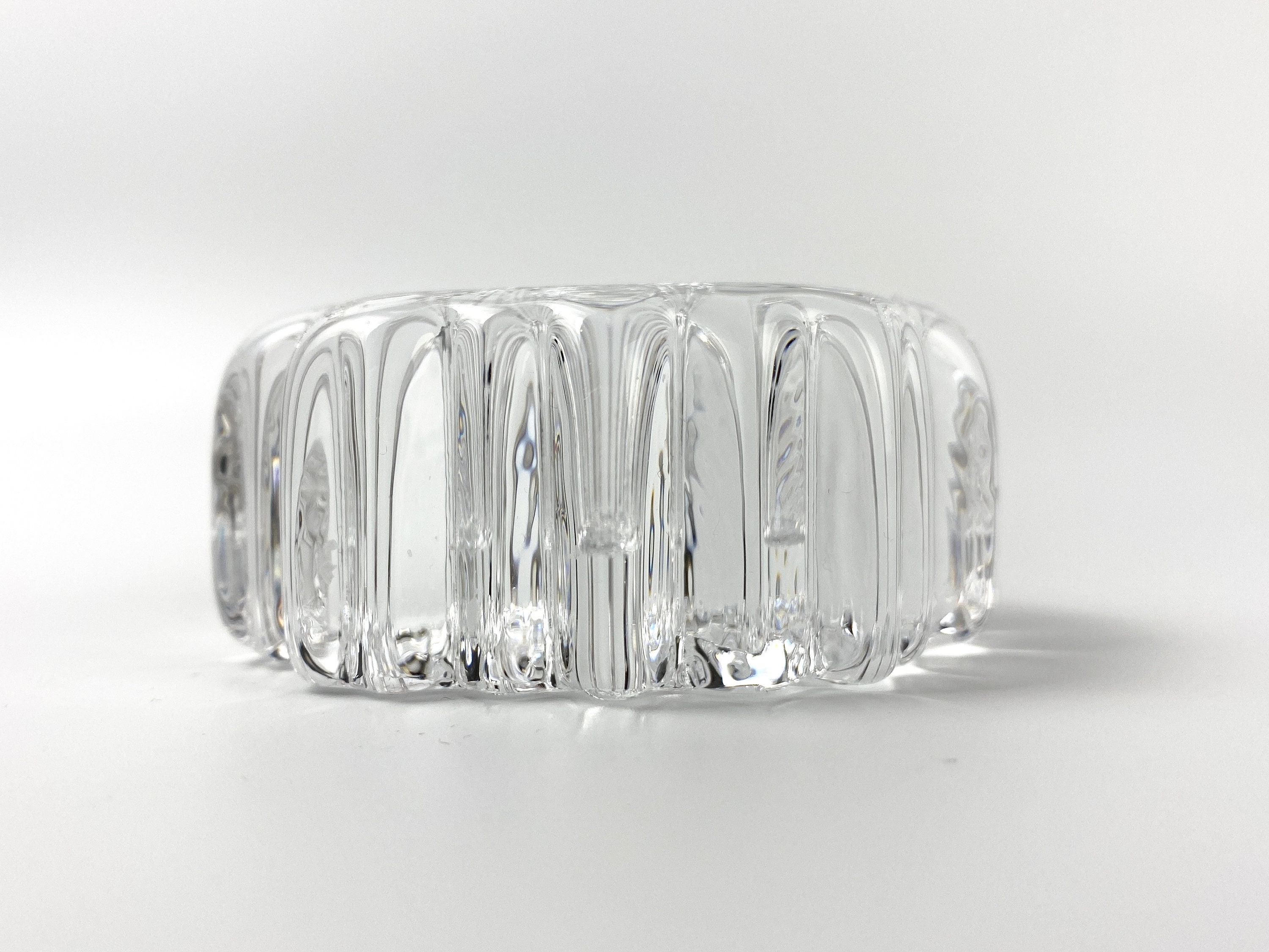 Norwegian Crystal Votive Candle Holder - Hadeland Glassworks 'nautilus ...