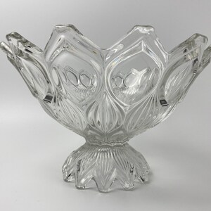 Czech 10" Glass Centerpiece Bowl - Libochovice Glassworks - Ca. 1980s ...