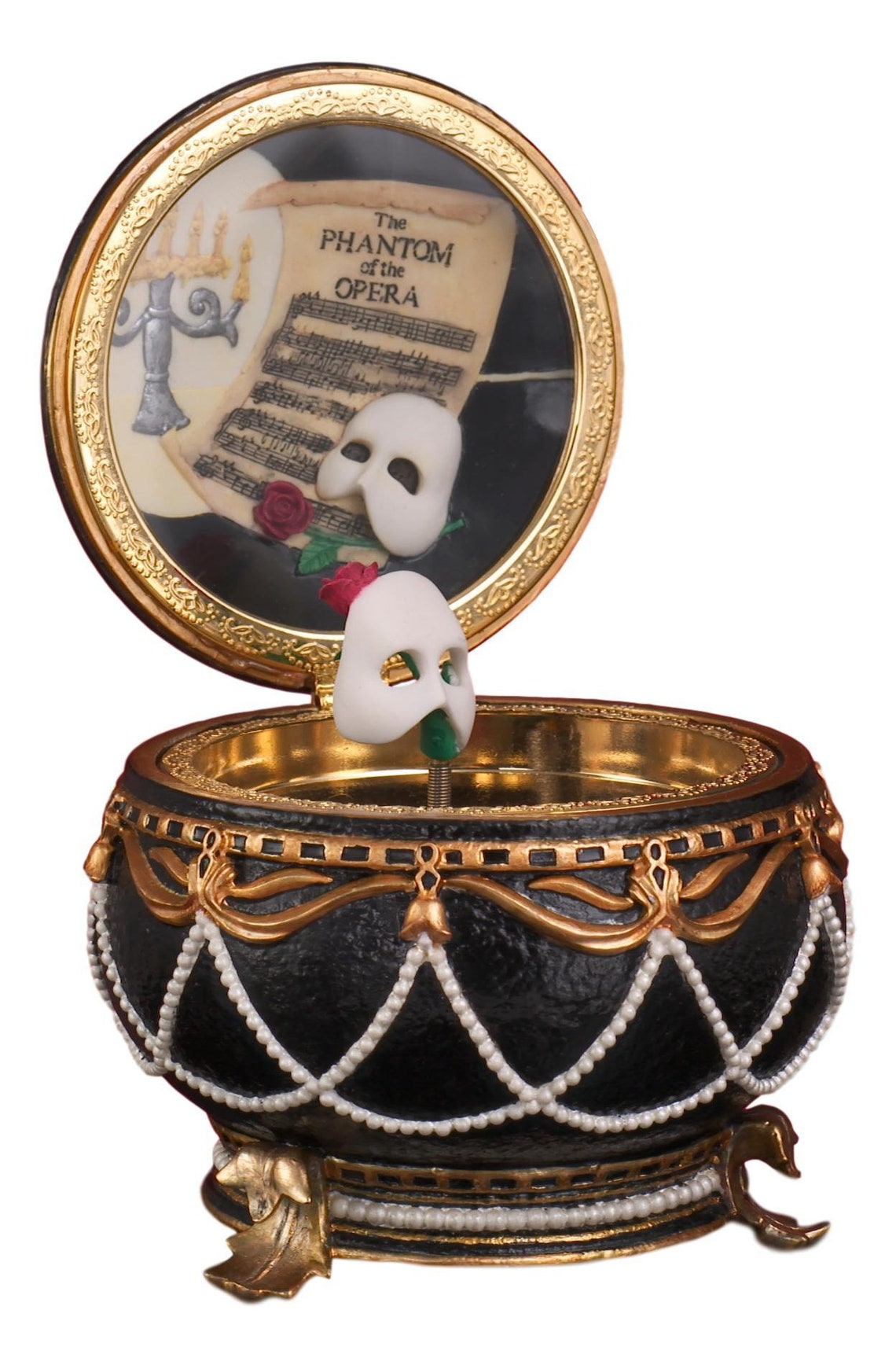 SF Music Box Phantom of the Opera Hinged Trinket Music Box NEW - Etsy