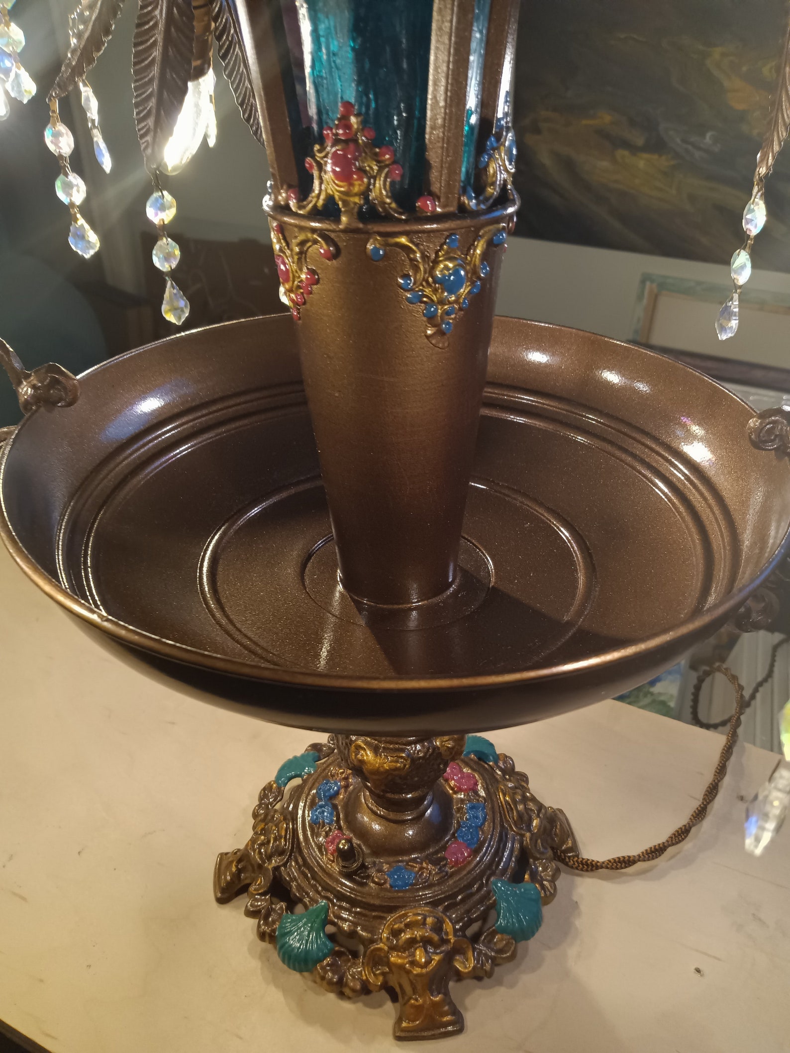 Rare Antique Edward Miller Table Lamps in Like New Condition , Rewired ...