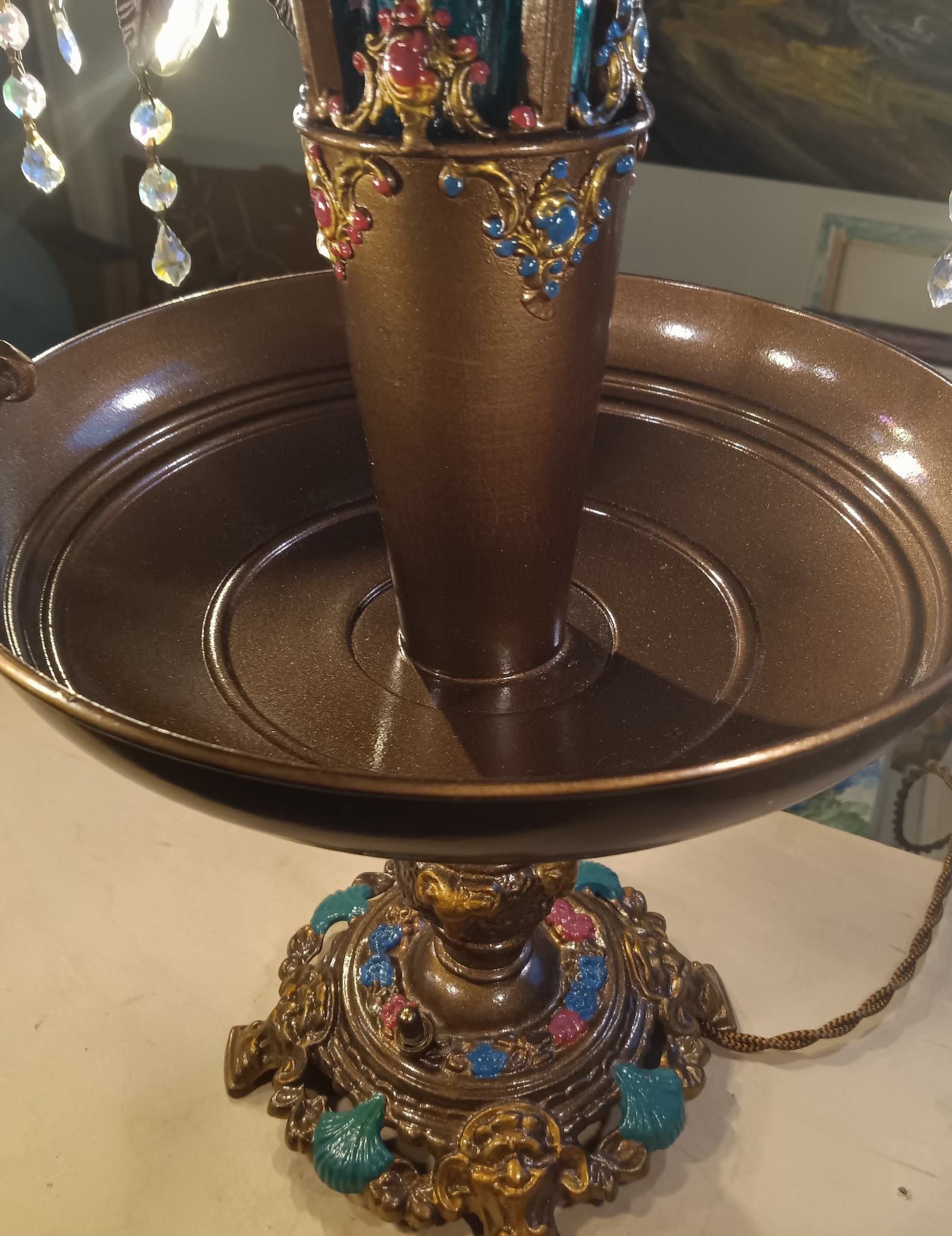 Rare Antique Edward Miller Table Lamps in Like New Condition , Rewired ...