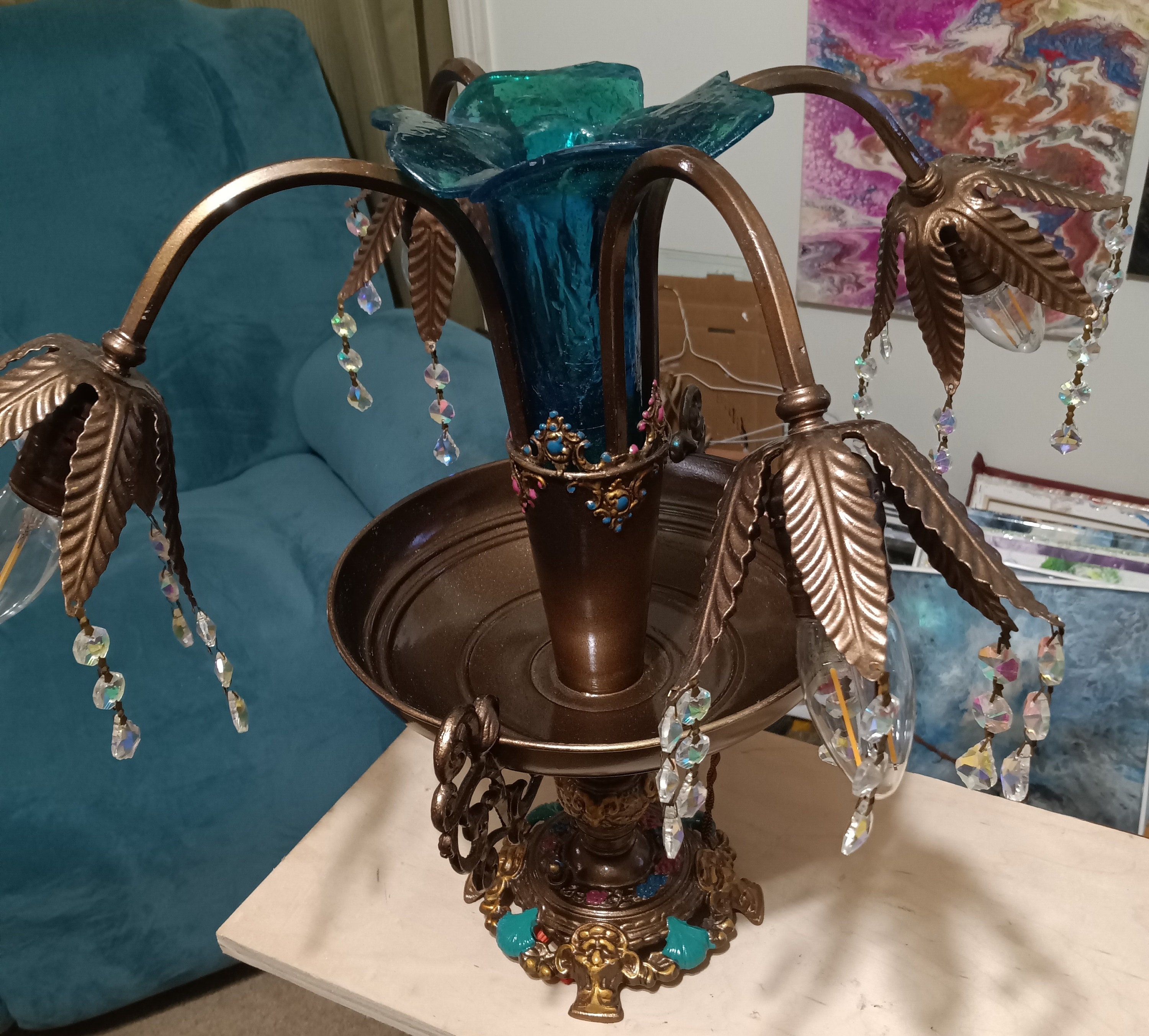 Rare Antique Edward Miller Table Lamps in Like New Condition , Rewired ...