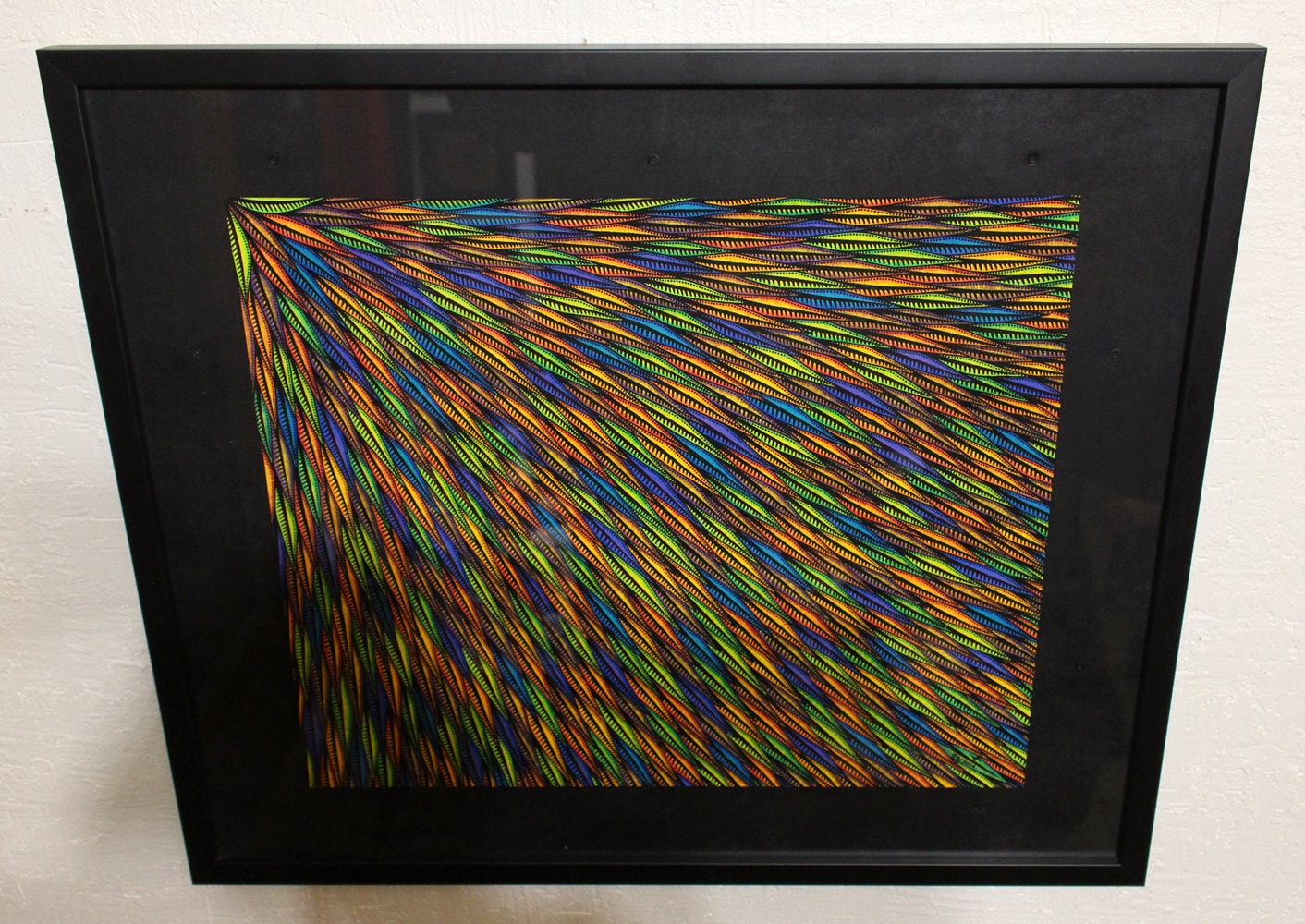 Contemporary Acrylic Painting on Canvas Radiation - Etsy