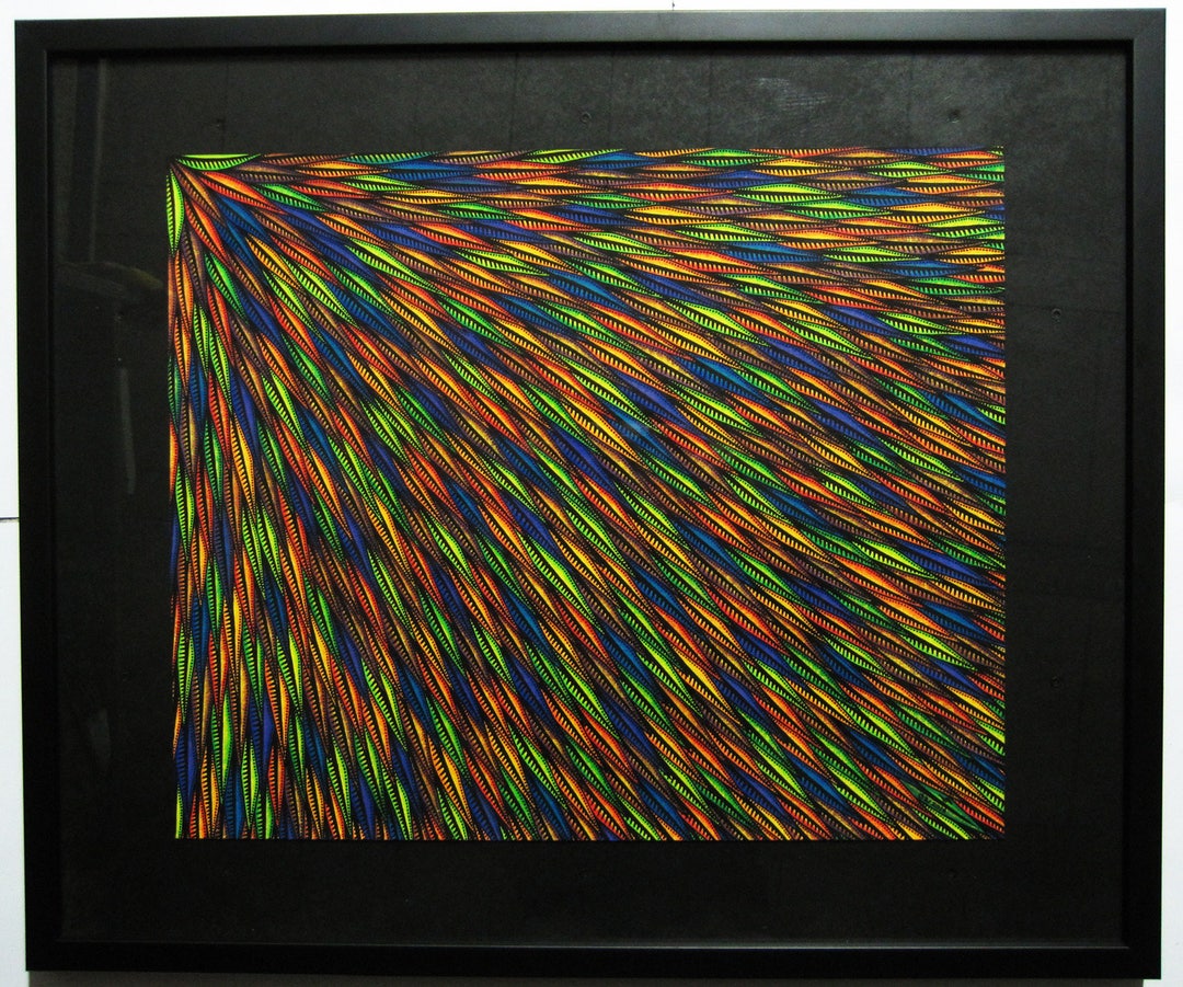 Contemporary Acrylic Painting on Canvas Radiation - Etsy