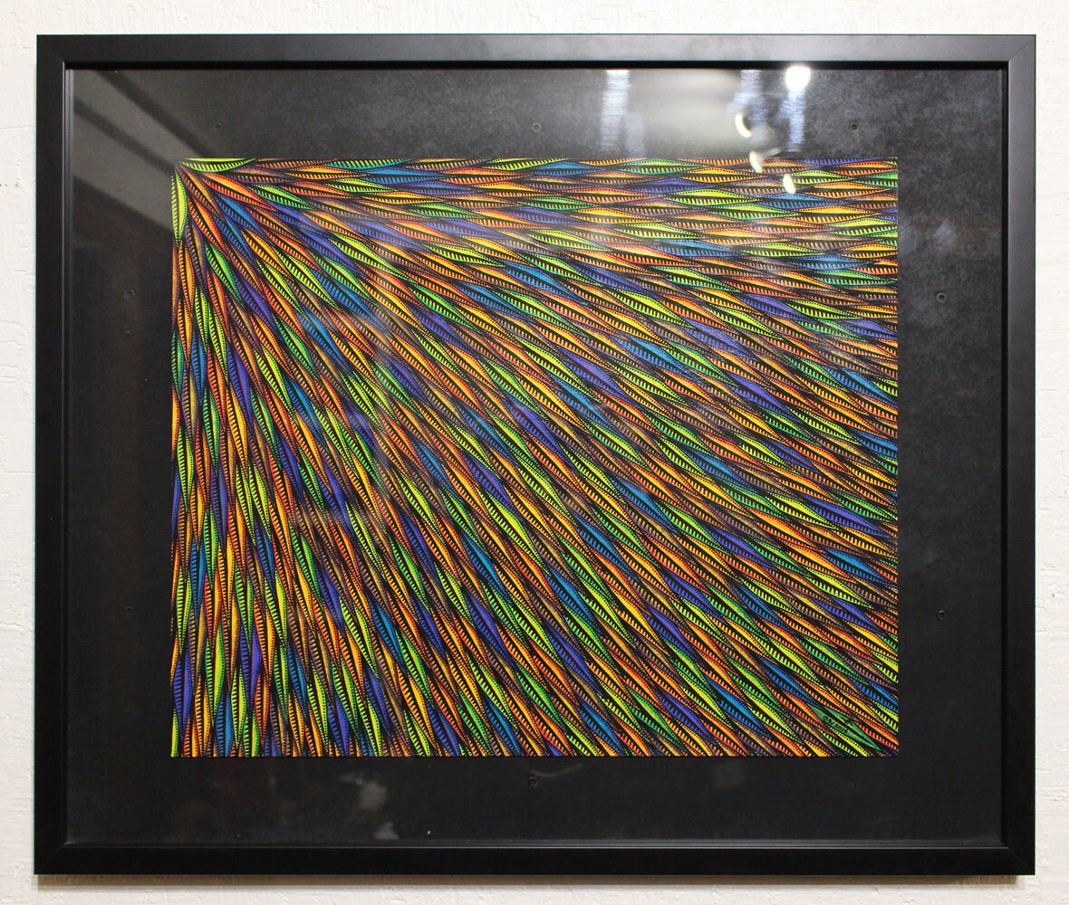 Contemporary Acrylic Painting on Canvas Radiation - Etsy