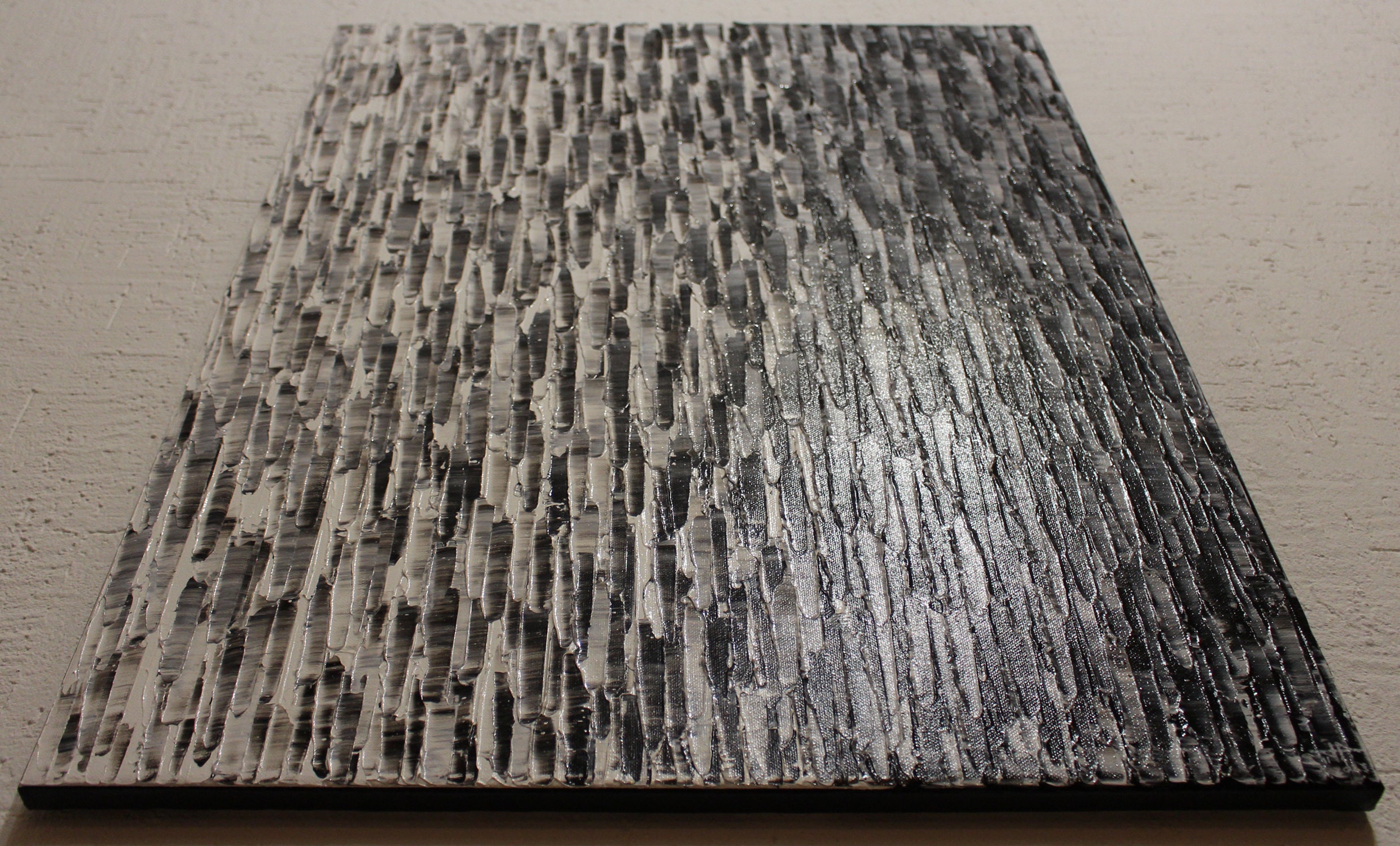 Canvas Painting Fade Black White Shade - Etsy