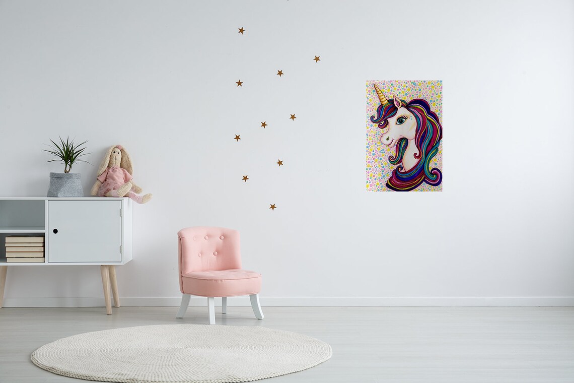 Unicorn - Original Art Print - Etsy