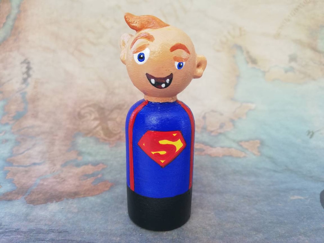 Handpainted Sloth Figure, Goonies, Hey You Guys, Wooden, Kokeshi Doll ...