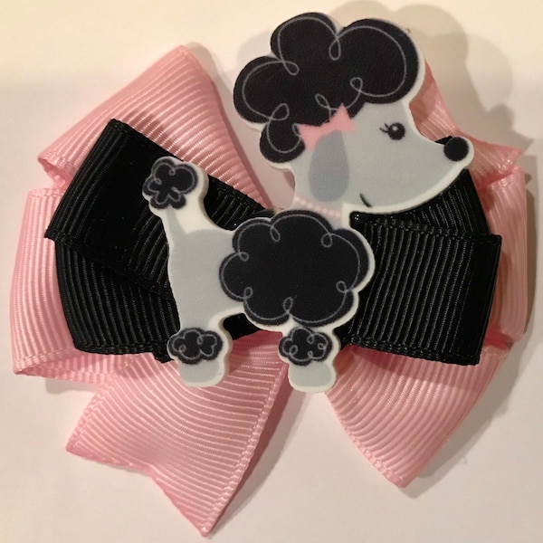 Poodle Hair Bow - Etsy
