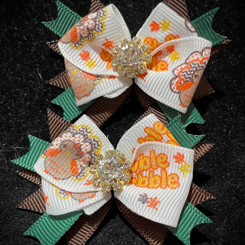 Thanksgiving Bows - Etsy
