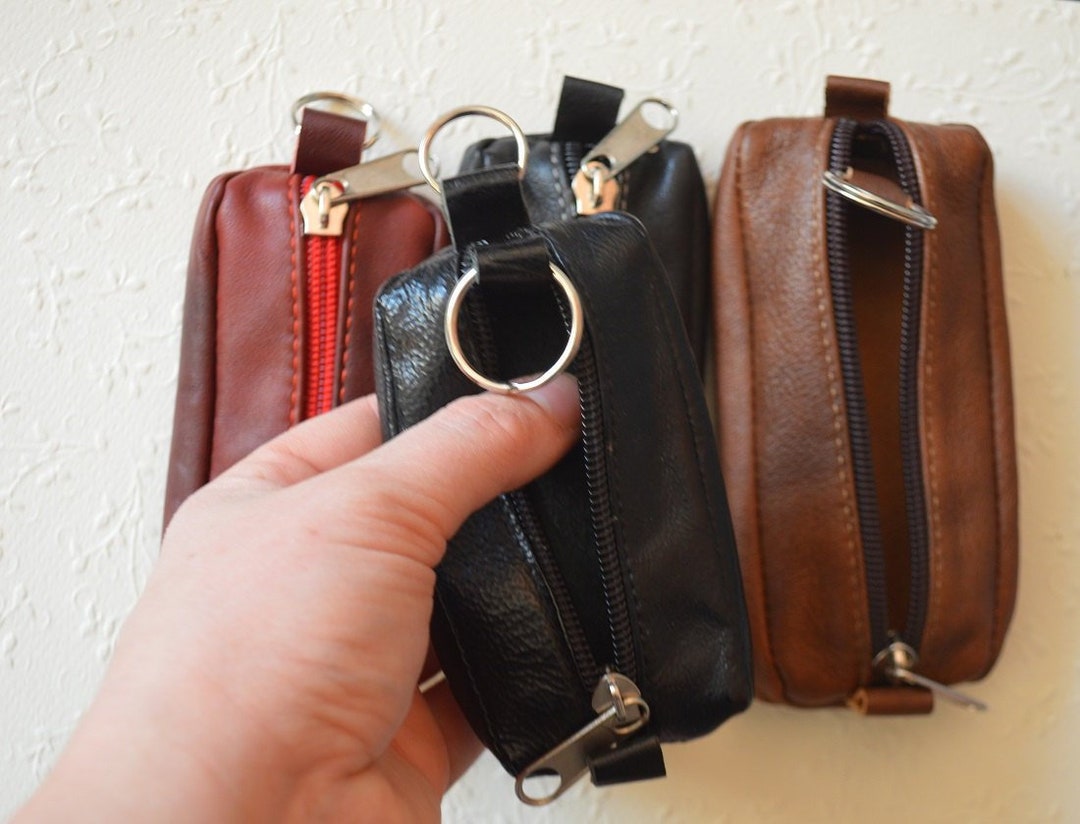 Leather Key Holder Mini Key Case, Key Bag Cute Gift Gift for Him ...
