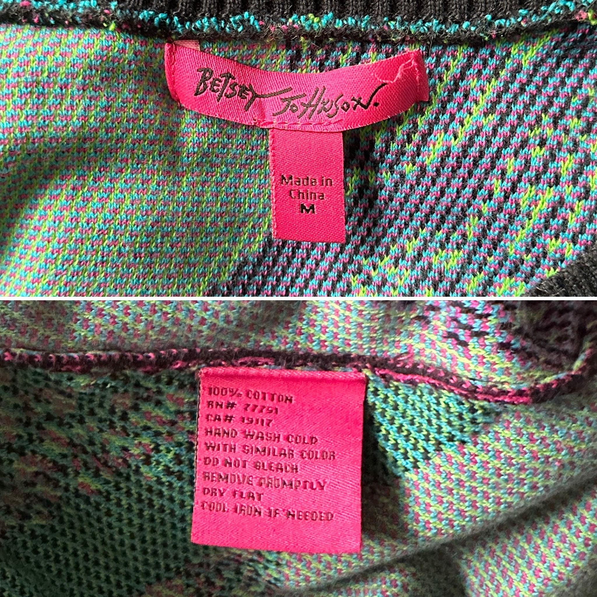 Betsey Johnson Neon Fish Oversized Knit Tunic Sweater Boy - Etsy