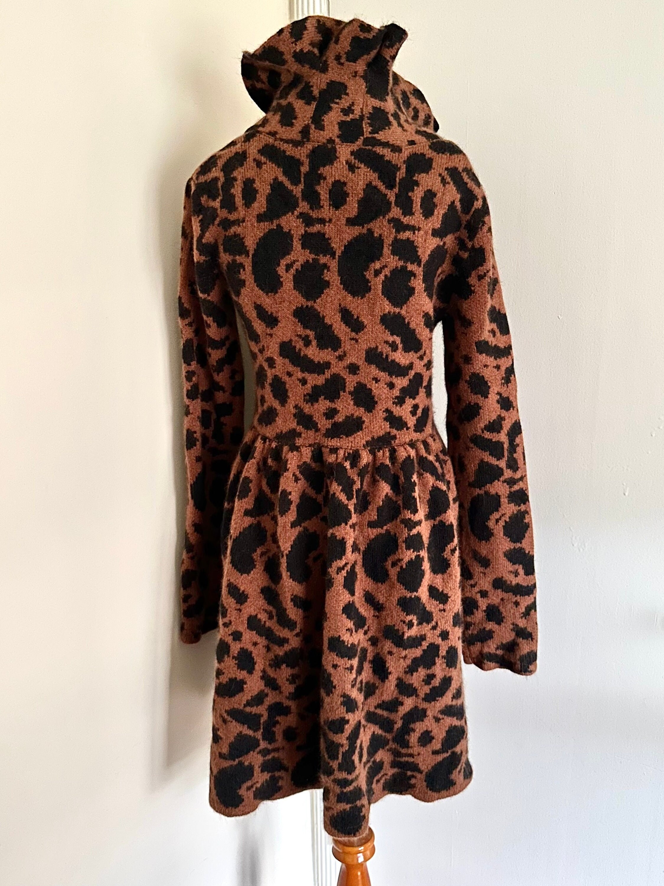 Betsey Johnson F/W Runway Cheetah Print Angora Coat - Etsy