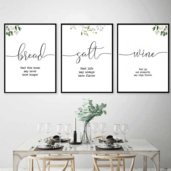 Bread Salt Wine - Etsy