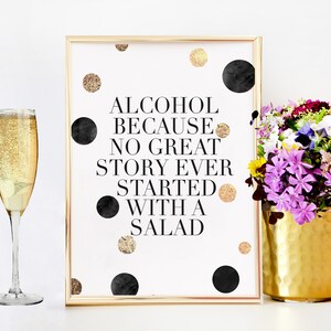 ALCOHOL BAR SIGN, Alcohol Quote,drink Sign,celebrate Life,weeding ...