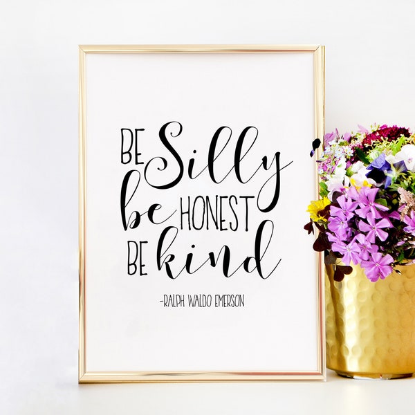 Be Silly Be Honest - Etsy