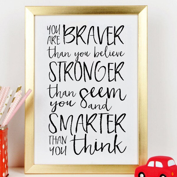Brave Sign - Etsy