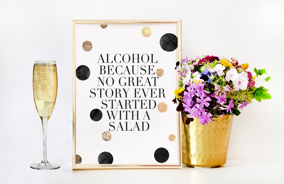 ALCOHOL BAR SIGN, Alcohol Quote,drink Sign,celebrate Life,weeding ...