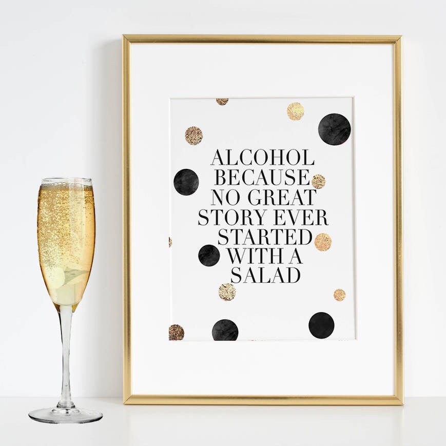 ALCOHOL BAR SIGN Alcohol QuoteDrink SignCelebrate | Etsy