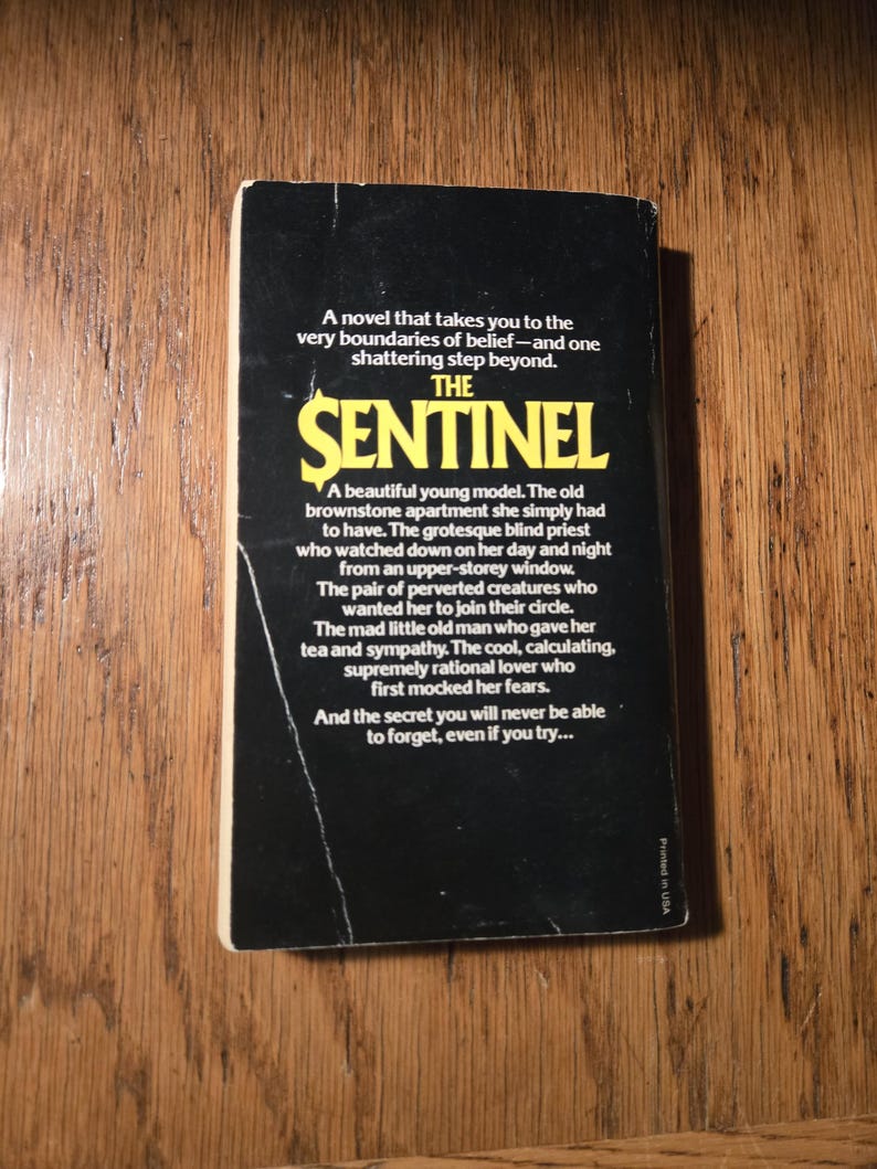 The Sentinel by Jeffrey Konvitz - Vintage Horror - Paperback From Hell ...