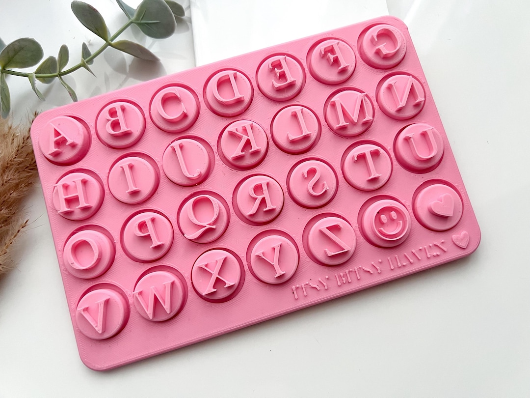 CAPITAL LETTERS - Alphabet Cookie Stamp • Alphabet Fondant Stamp ...