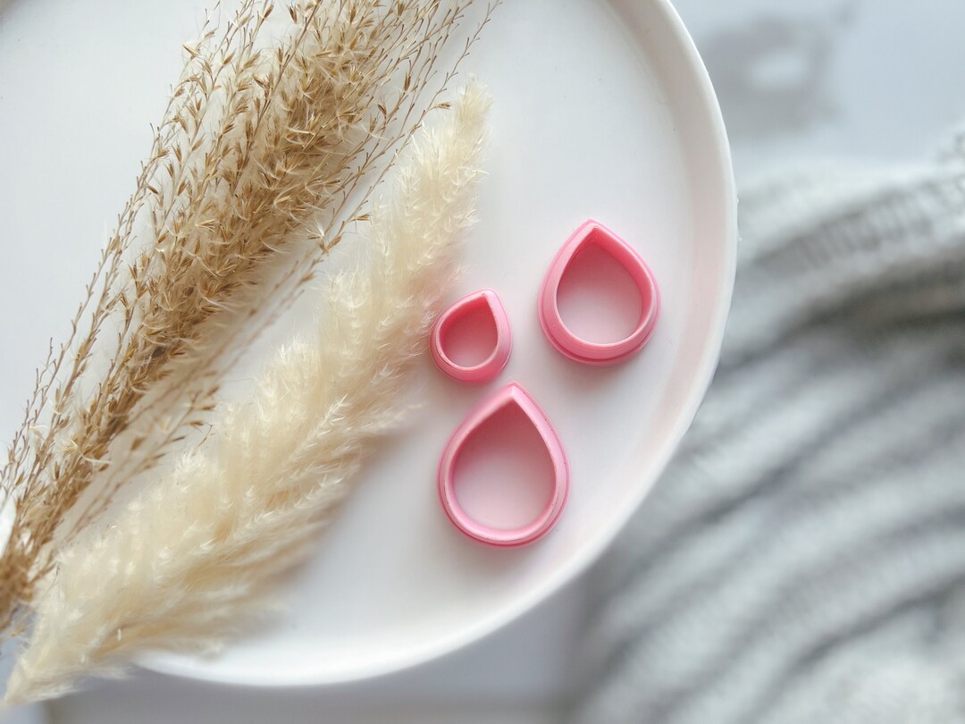 Fat Drop Shaped Polymer Clay Cutter • Fondant Cutter • Cookie Cutter ...