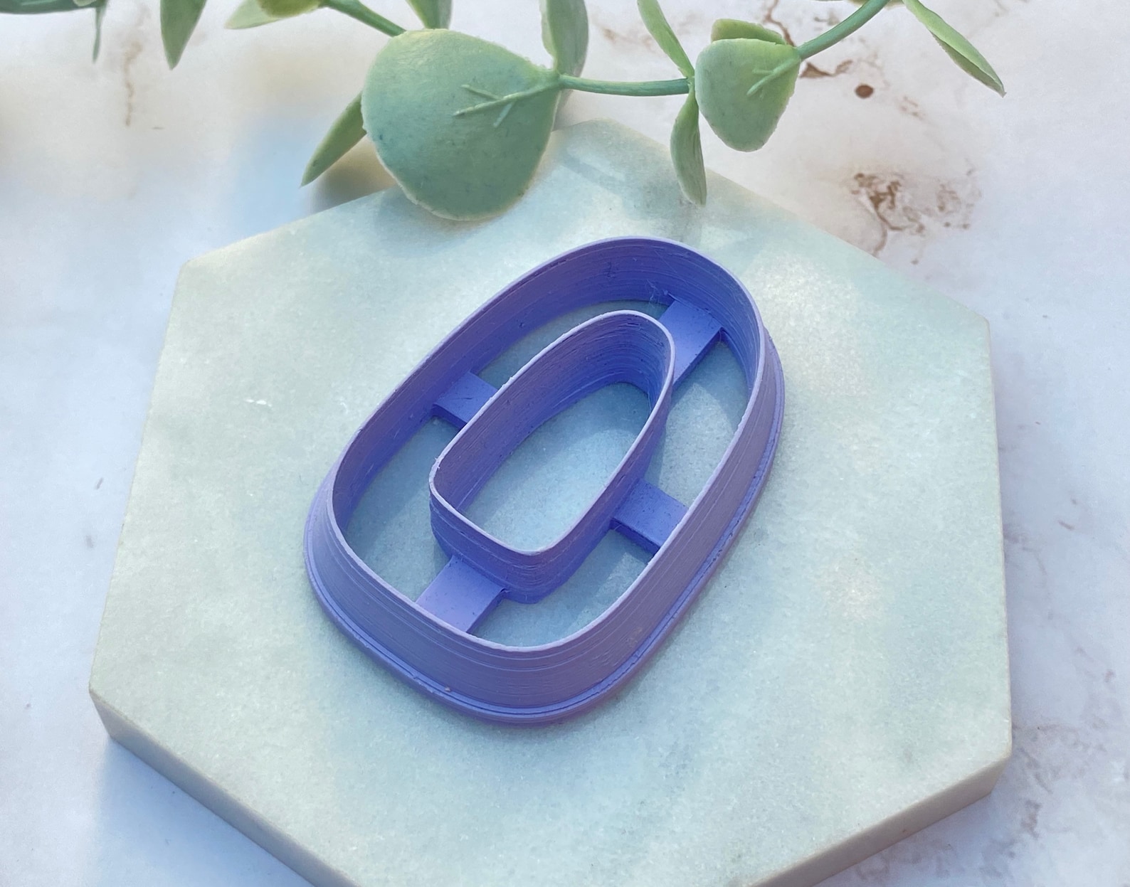 Oval Donut Shaped Polymer Clay Cutter • Fondant Cutter • Cookie Cutter ...