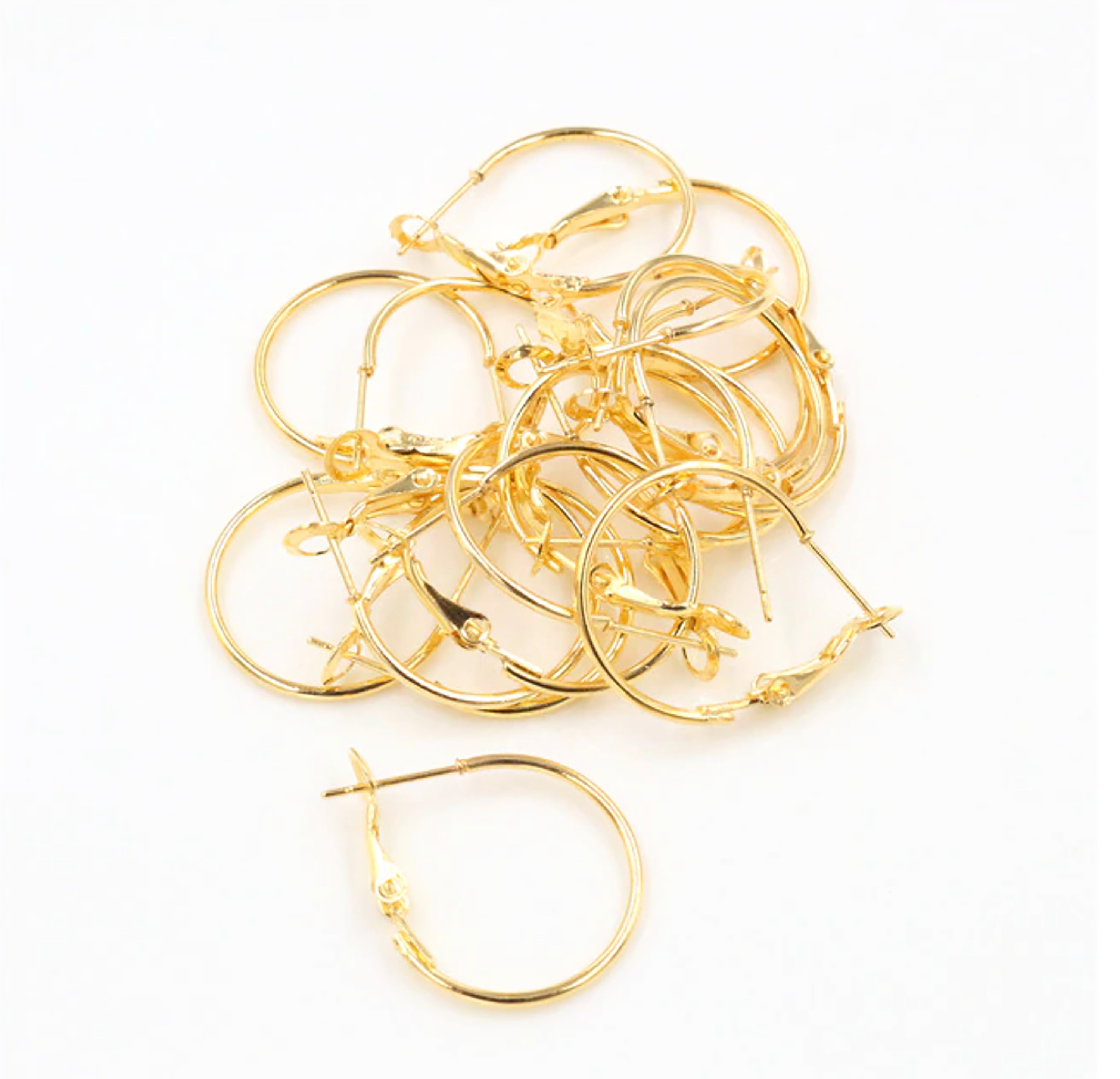 4pcs 2pairs 20mm/25mm/30mm X 1mm Iron Hoop Earring in - Etsy Australia