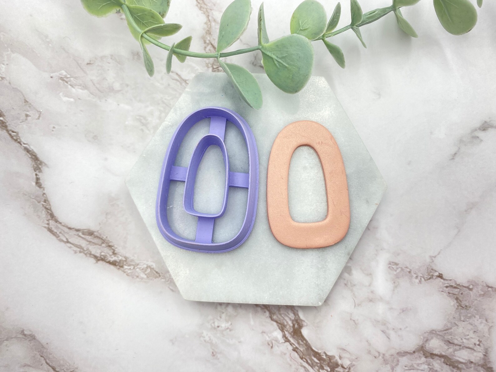 Oval Donut Shaped Polymer Clay Cutter • Fondant Cutter • Cookie Cutter ...