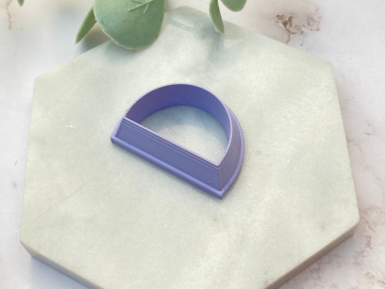 Half Moon • Half Circle Shaped Polymer Clay Cutter • Fondant Cutter ...