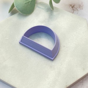 Half Moon • Half Circle Shaped Polymer Clay Cutter • Fondant Cutter ...