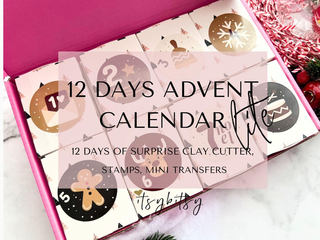 Clay Cutters and Tools Advent Calendar Christmas Advent Calendar for ...
