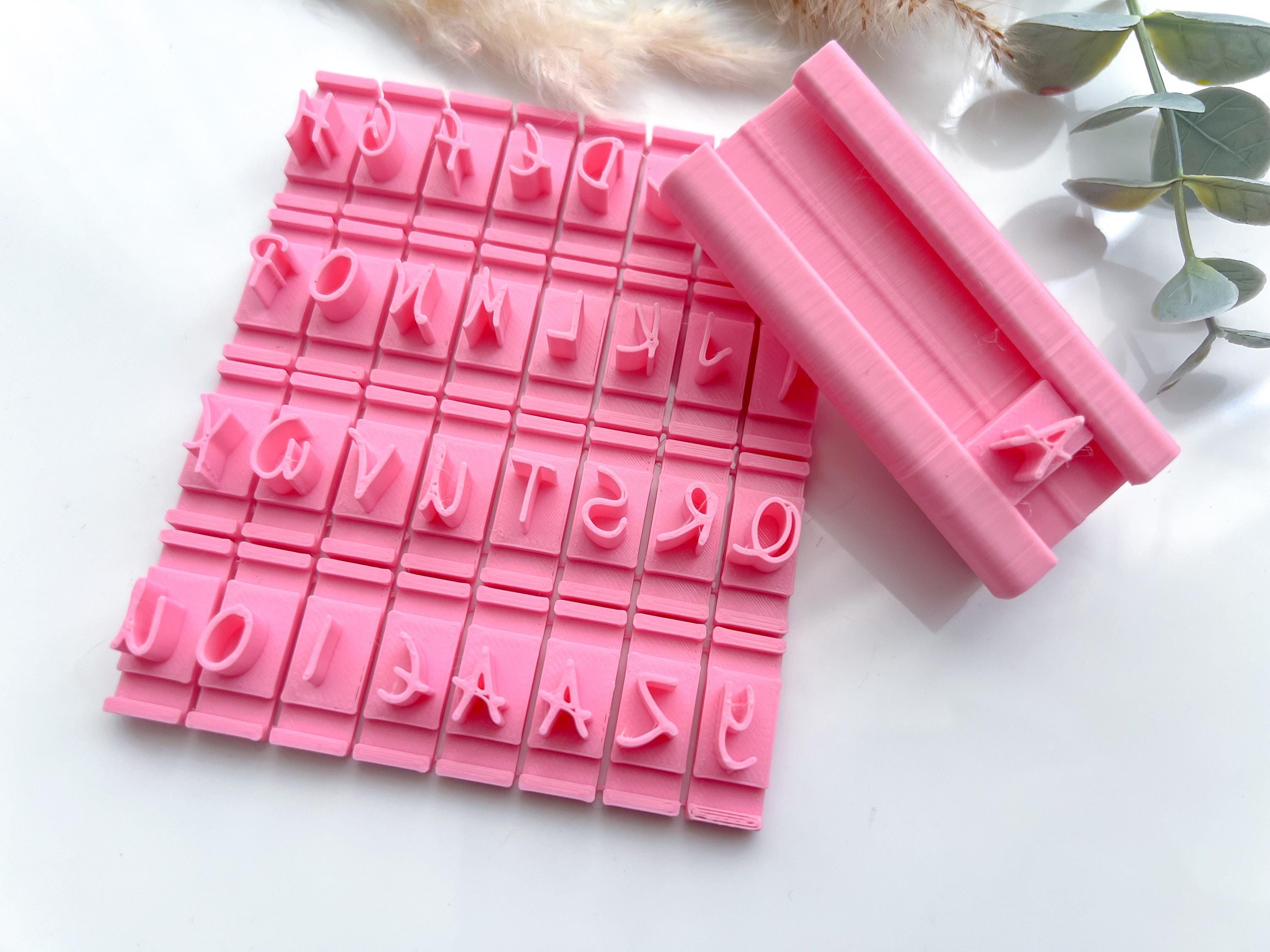 CAPITAL LETTERS - Alphabet Cookie Stamp • Alphabet Fondant Stamp ...
