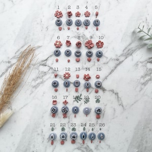 Flowers | Flower Petals Micro / Mini Assorted Shaped Polymer Clay ...