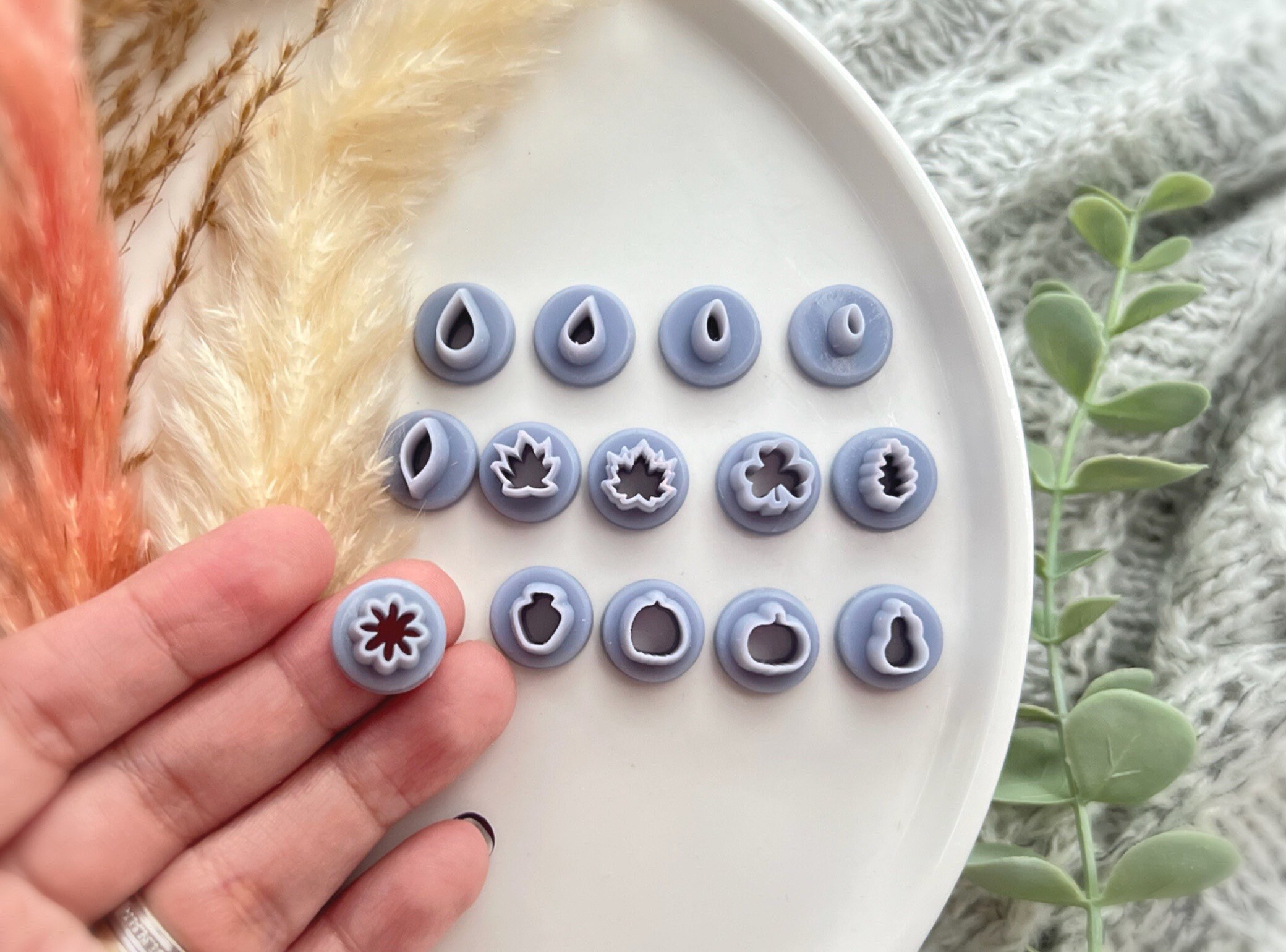 Fall Theme Micro / Mini Assorted Shaped Polymer Clay Cutter • Clay ...