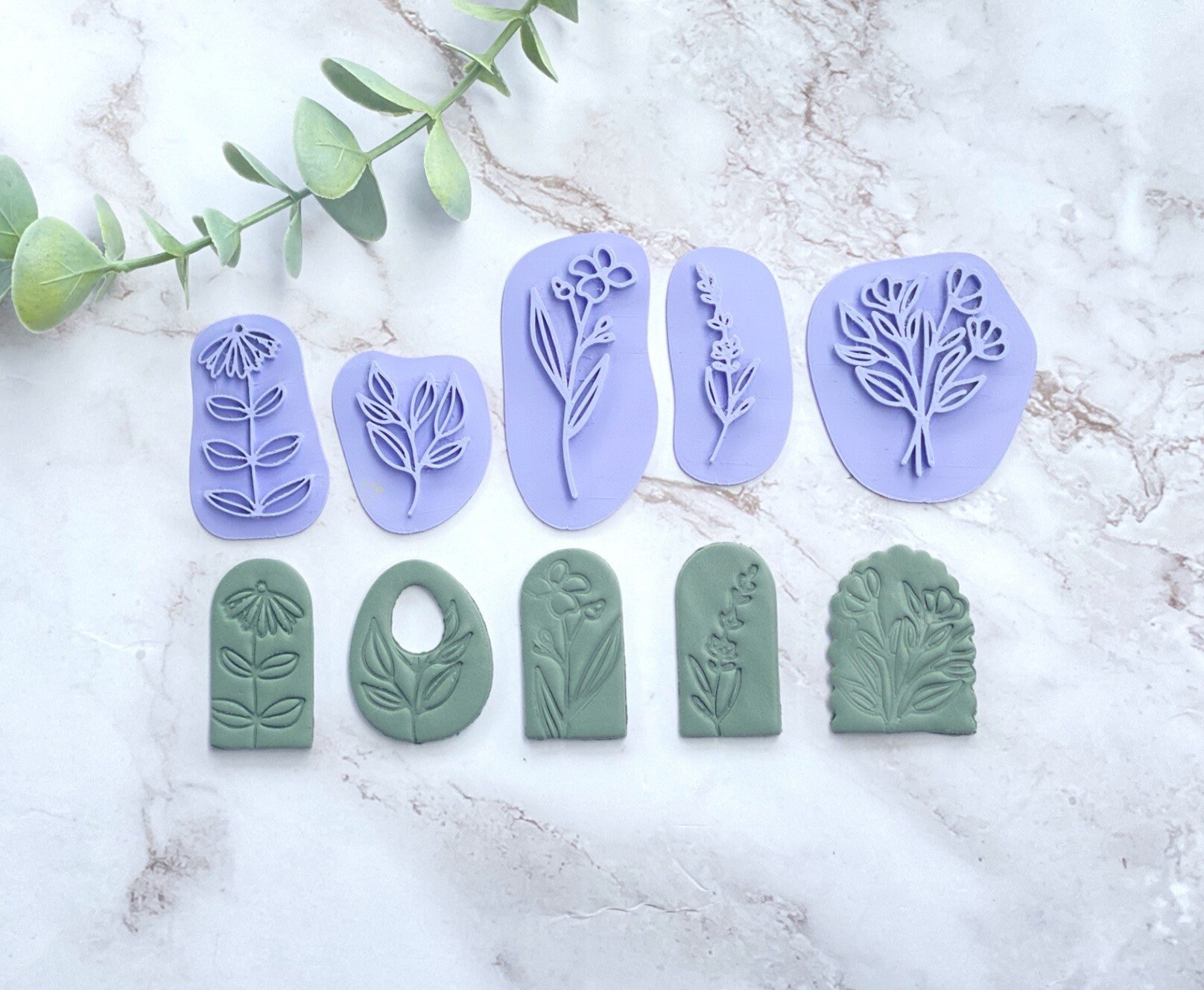 Floral Clay Embossing Stamp Fondant Stamp Cookie Embossing - Etsy Australia