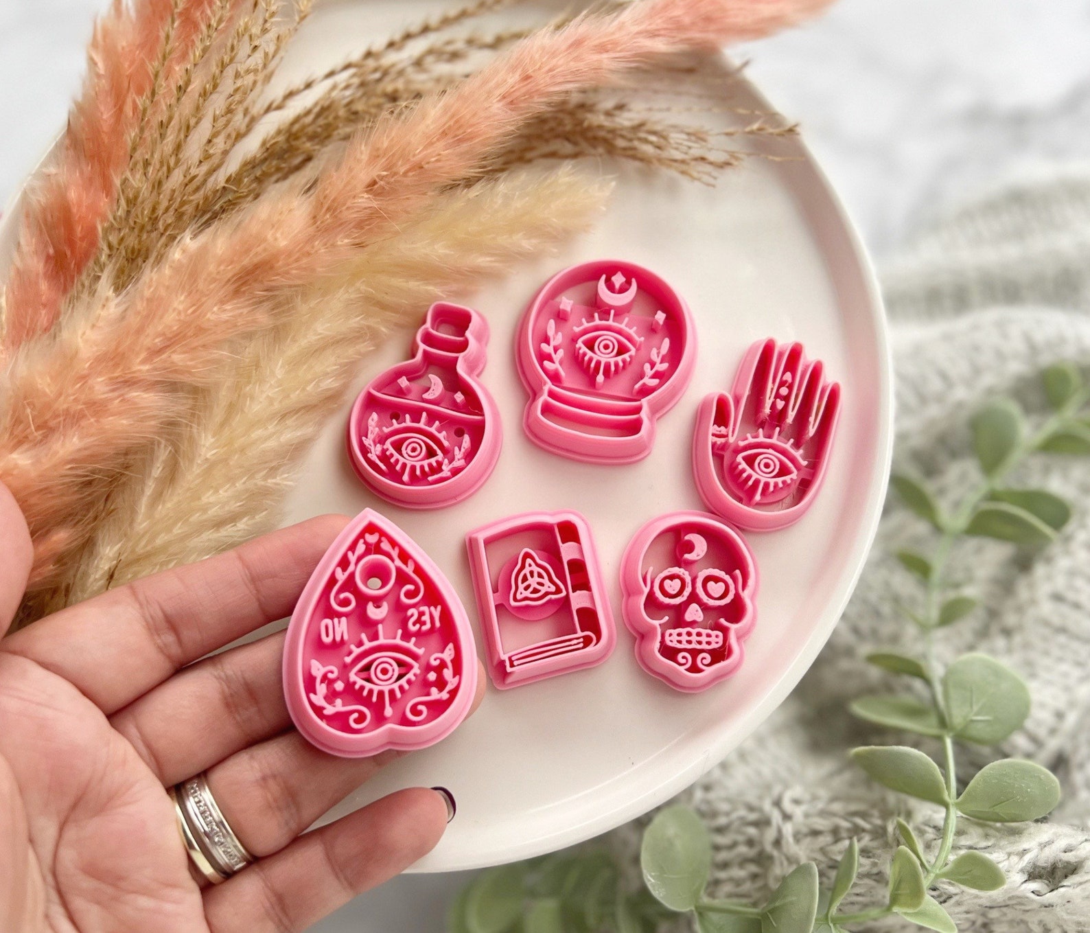 Spell Book Ouija Crystal Ball Potion Skull Shape Mystical Boho ...
