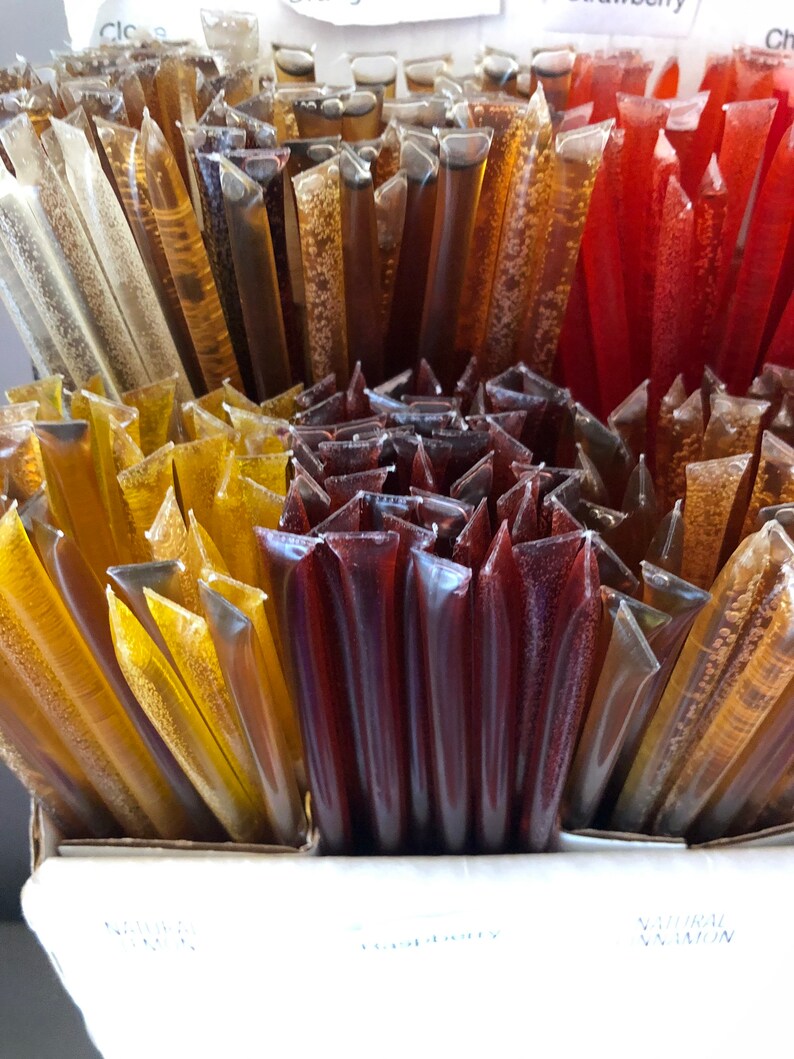 Honey sticks 100 sticks Pure Raw Honey Honeysticks | Etsy