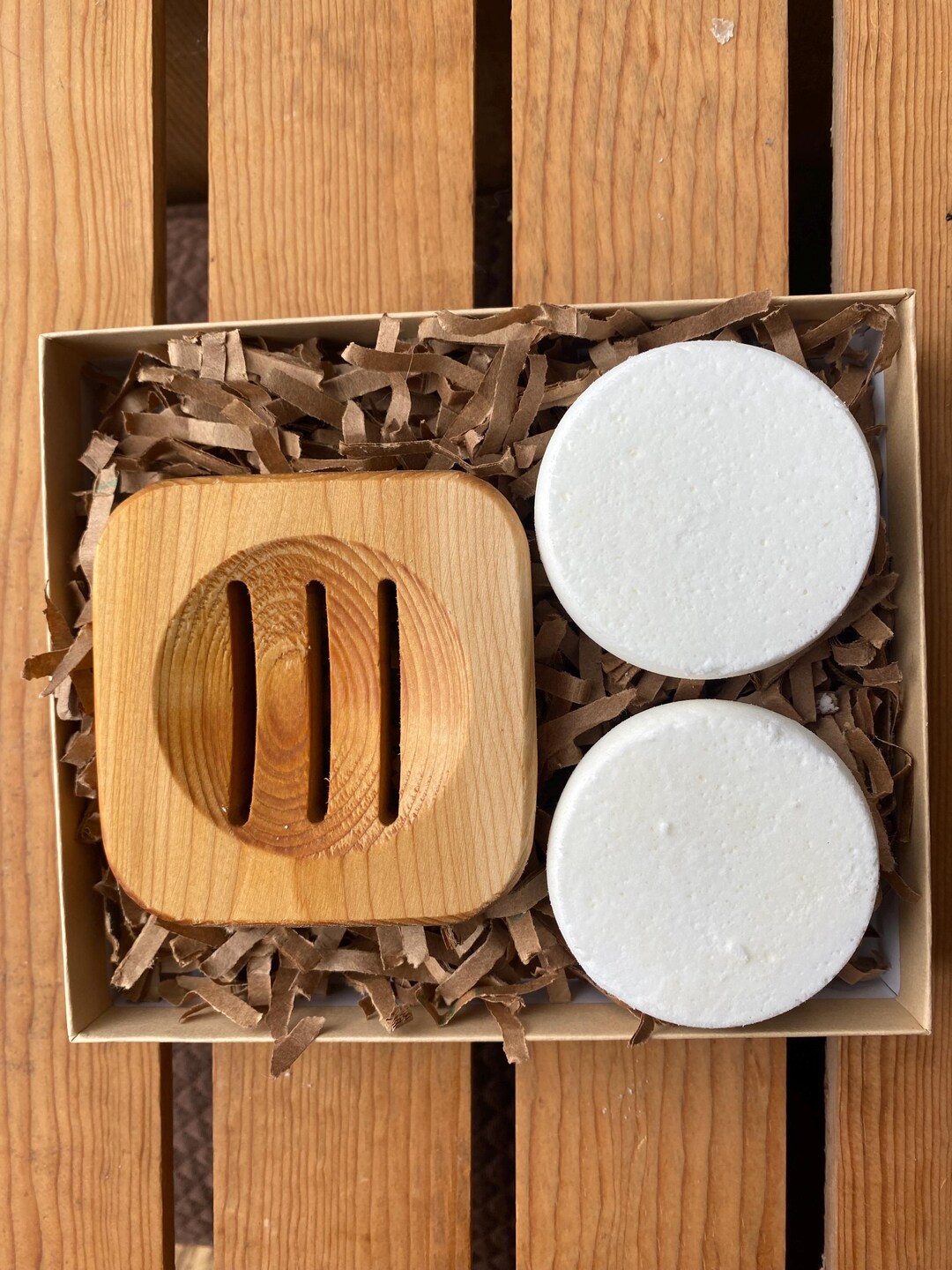 Shower Steamer Gift Box- Two Shower Steamers, Shower Steamer Tray - Etsy