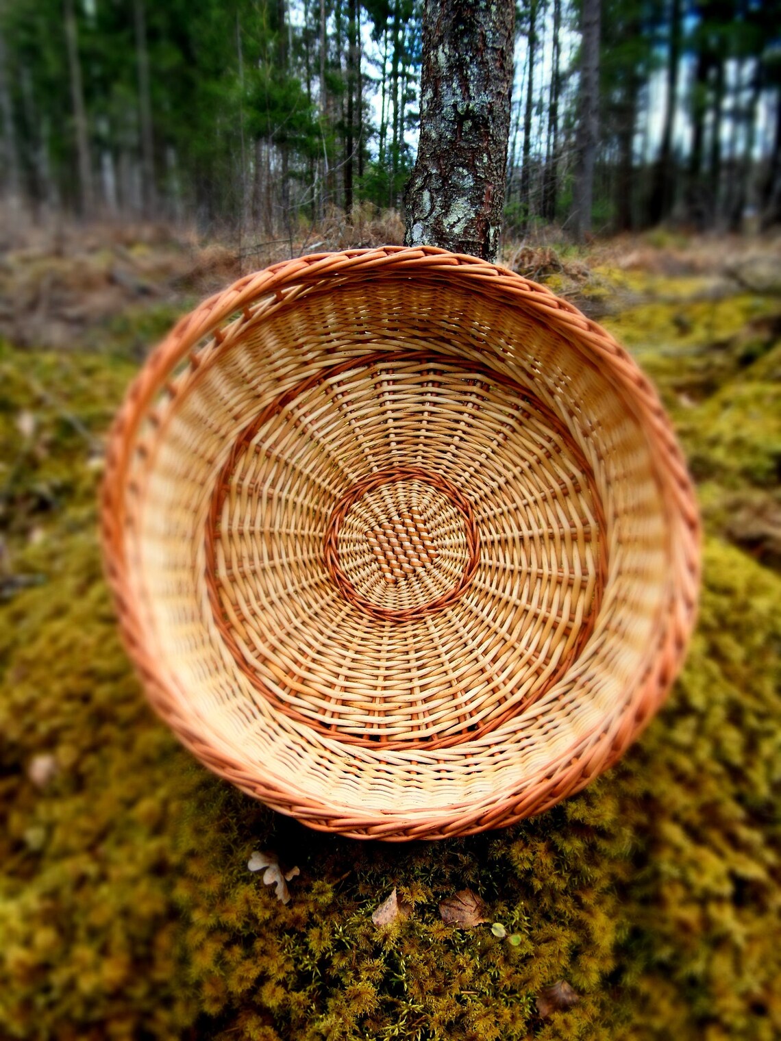 Table Decor Home Decor Rustic Interior Wicker Plate - Etsy