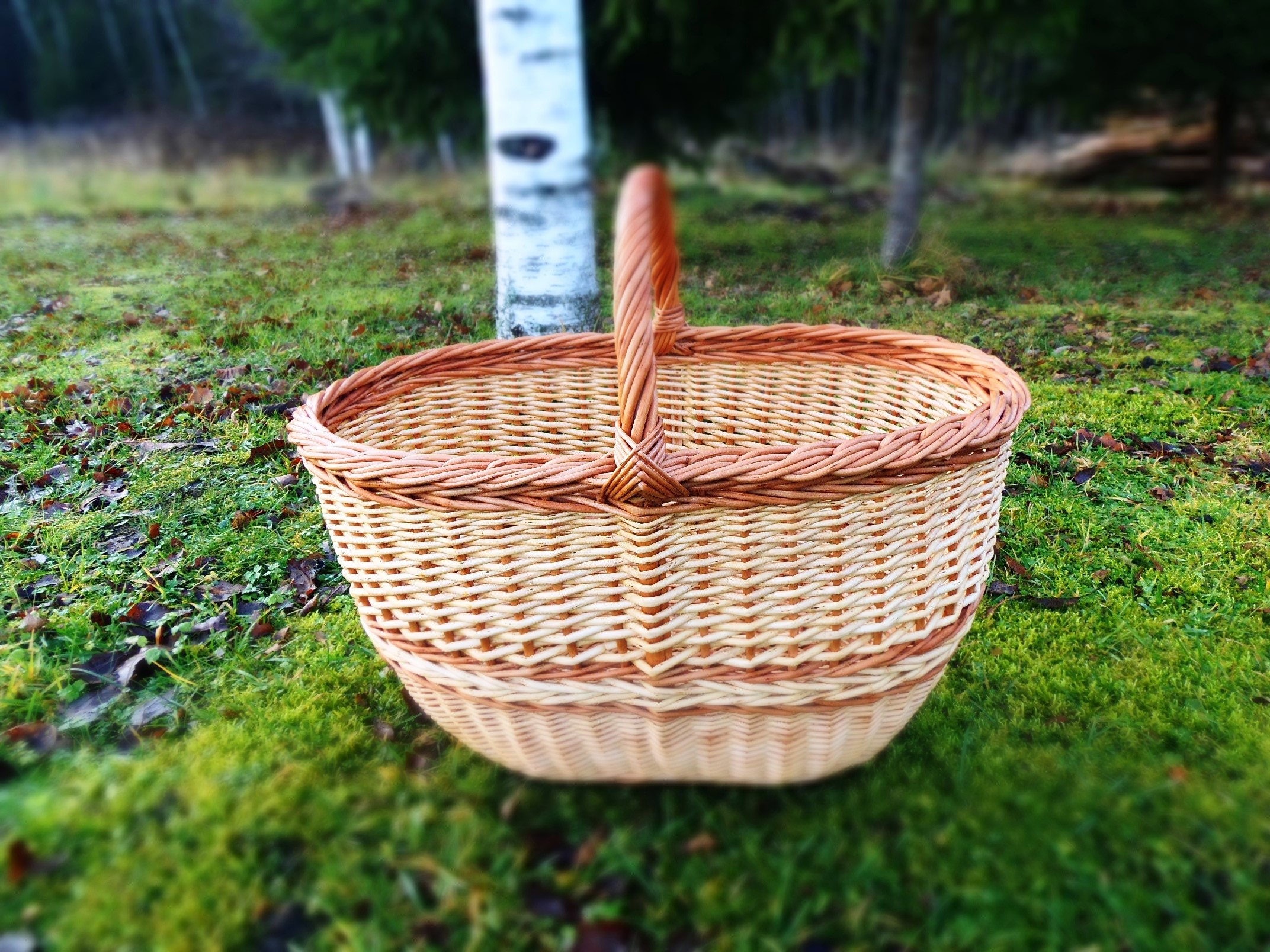 Oval Wicker Basket Liner - Etsy