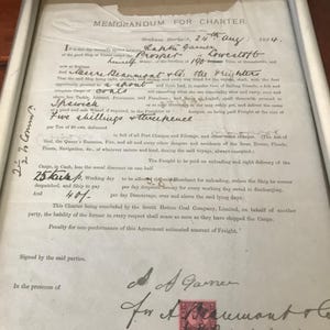 Rare Seaham Harbour 1894 Memorandum for Charter Vintage Document. - Etsy