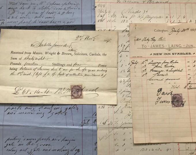 Victorian Stamped Invoices/accounts Collection. - Etsy