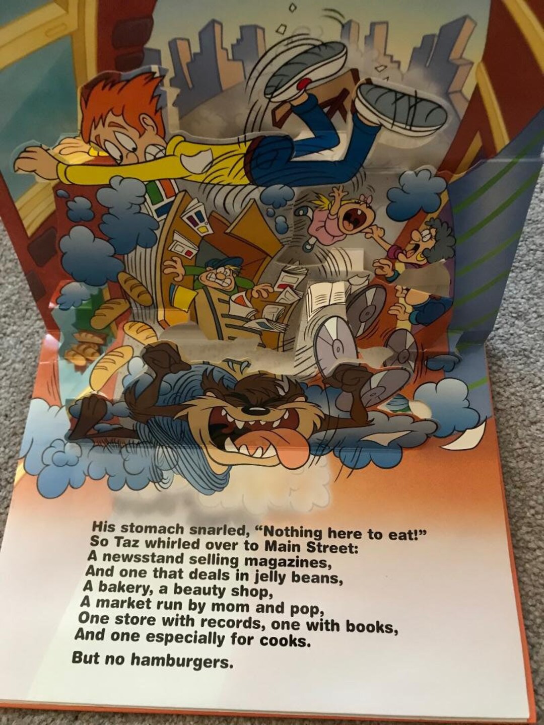 Vintage Looney Tunes Taz Pop up Storybook. - Etsy