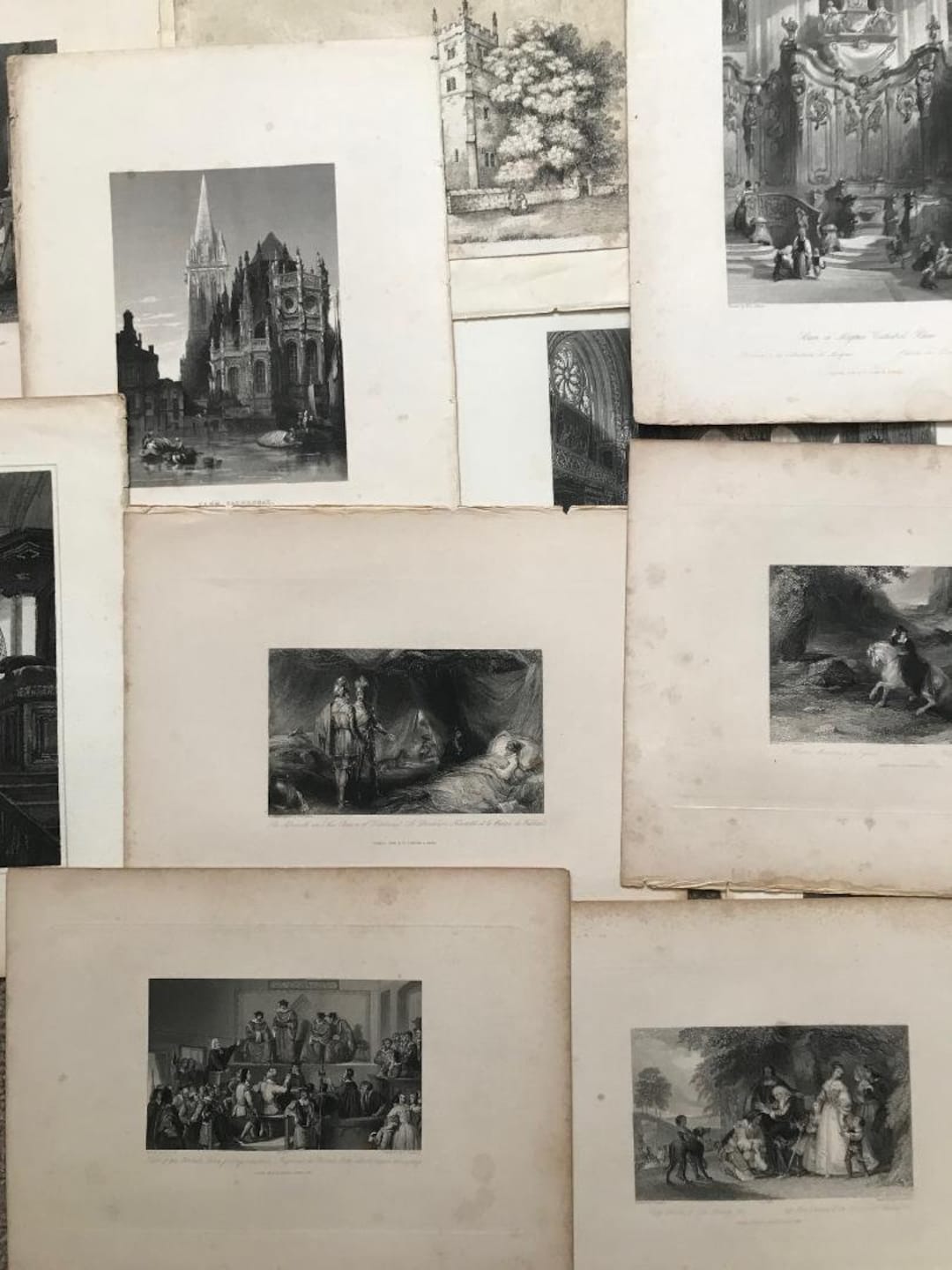 Collection of Vintage 19th Century Book Engravings. - Etsy